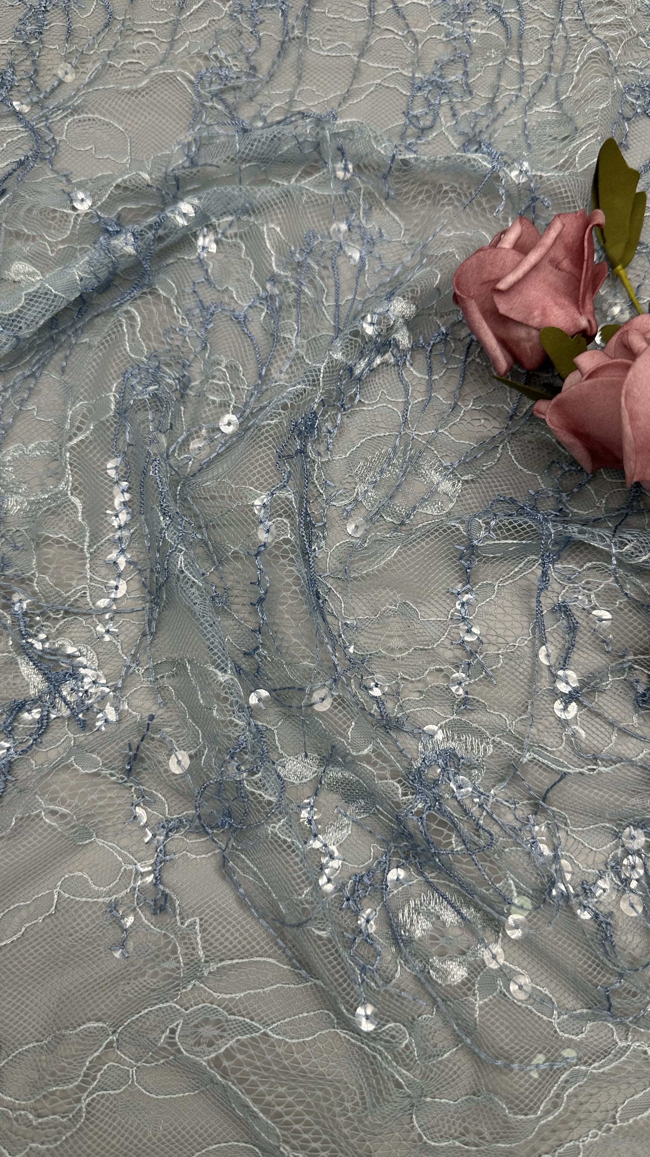 Sequin Lace Embrroidered Fabric High Quality uxury French Style, Ideal ...